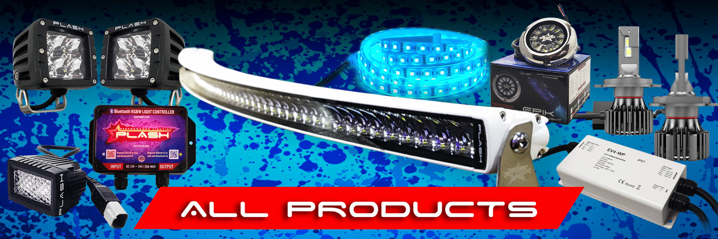 LED Lights for Vehicles | Waterproof Boat Lights | Plash