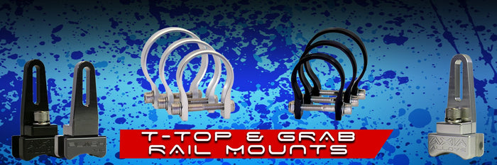 Light Bar Mounting Clamps for Boats | Angle-Vertical | Plash