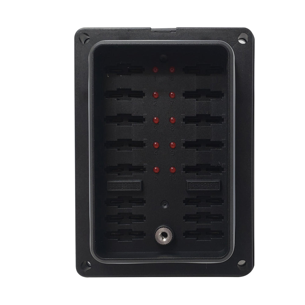 10 Way Marine-Auto Fuse Box | Waterproof | LED Indicator