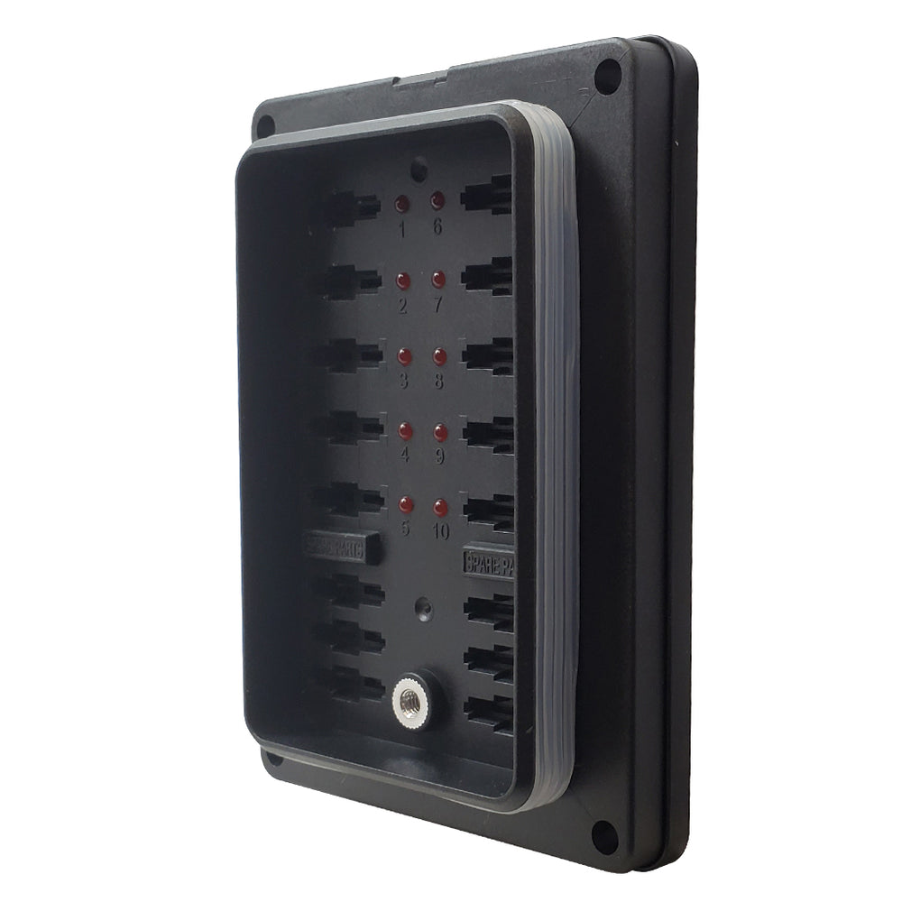 10 Way Marine-Auto Fuse Box | Waterproof | LED Indicator