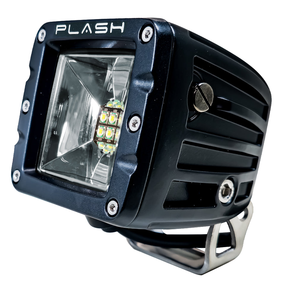 PlashLights 40W LED Cube Lights- 120° Scene Flood - Pair