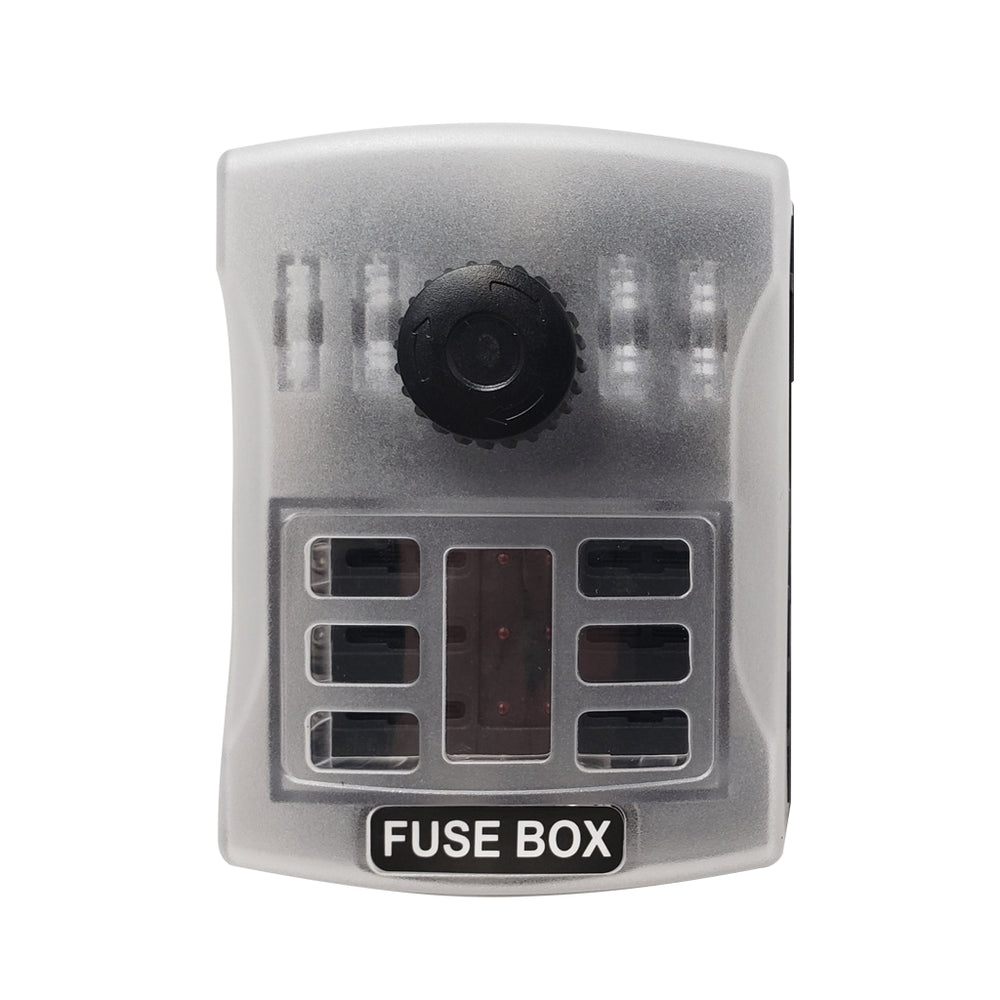 6 Way Fuse Box with Ground Busbar | LED Indicator