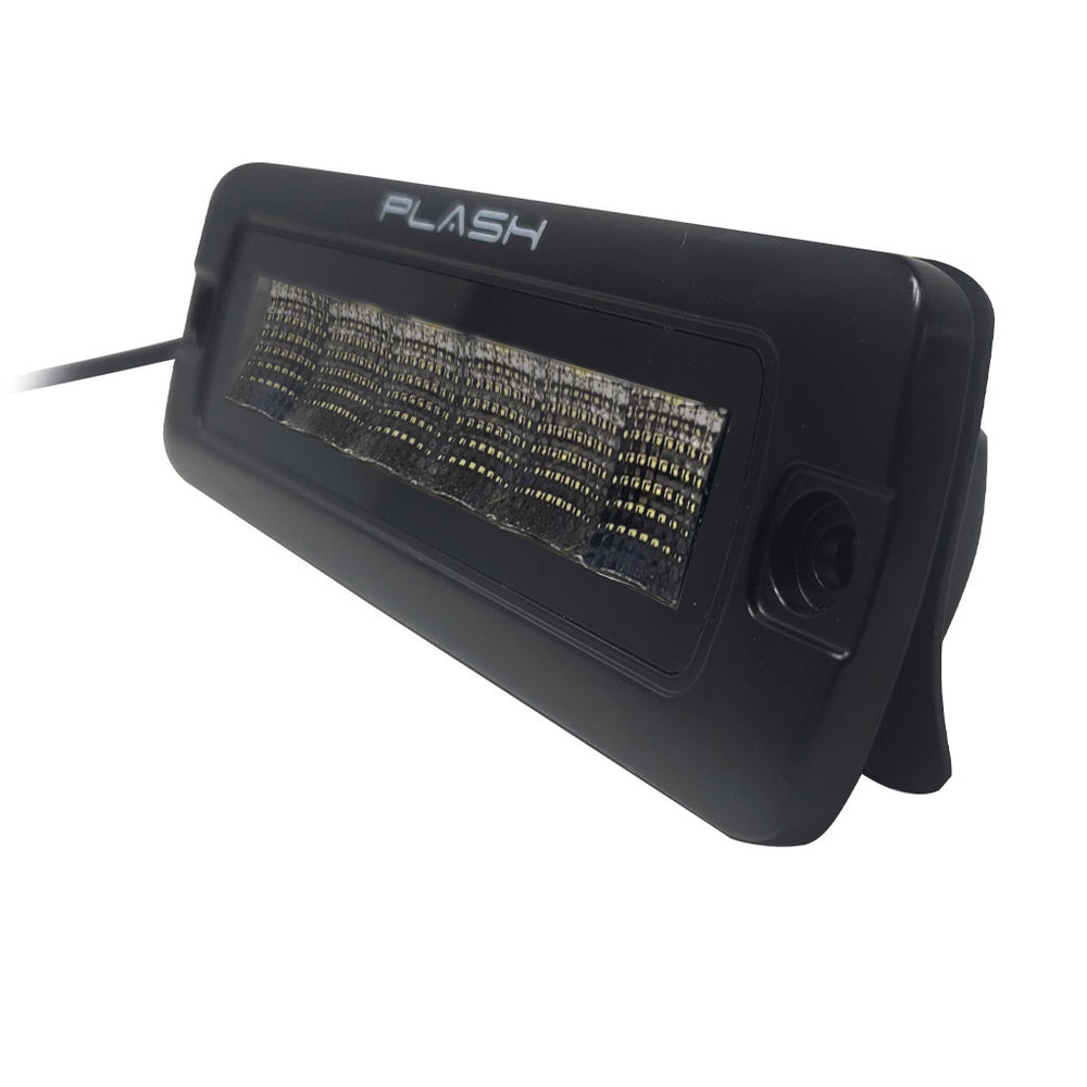 6" Flush Mounted LED Reverse Light | Black Housing | Plash