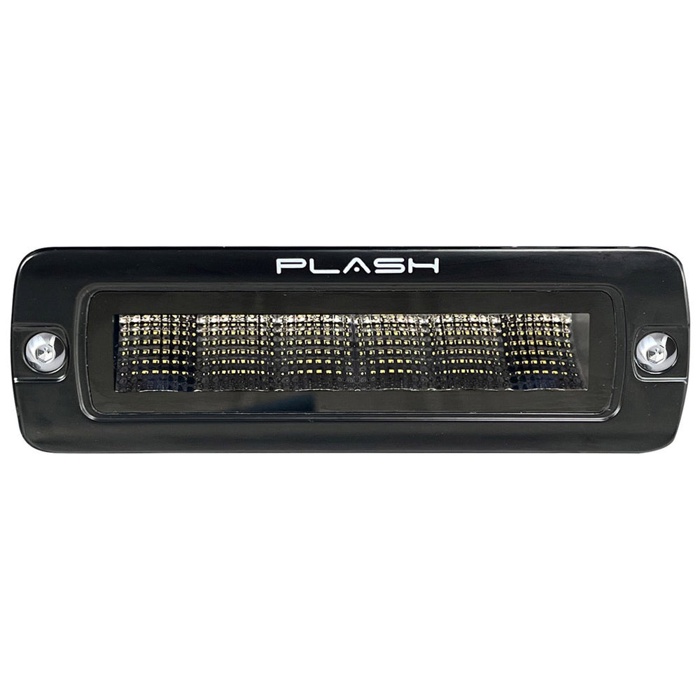 6" Flush Mounted LED Reverse Light | Black Housing | Plash