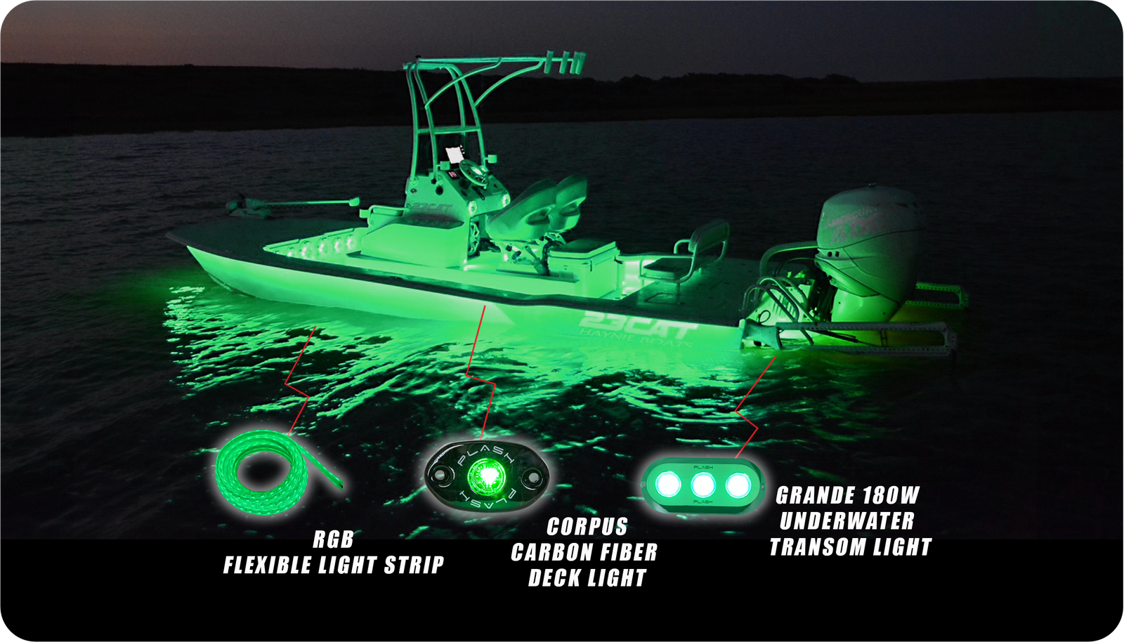 Performance Lighting Company | LED Marine Light Bars | Plash