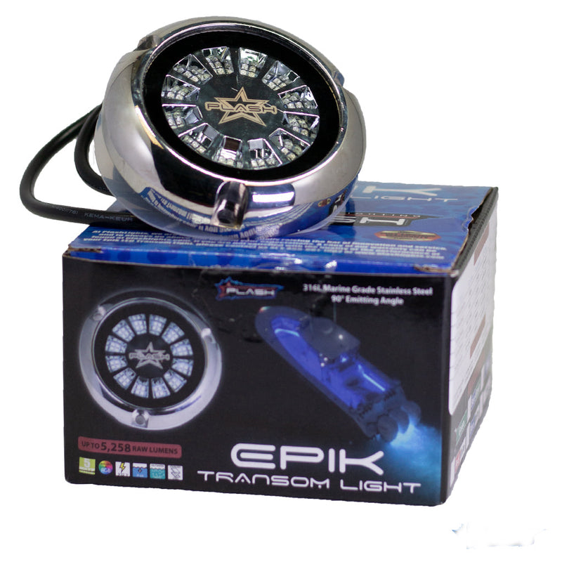 EPIK Marine Underwater RGBW LED Transom Boat Light | PLASH