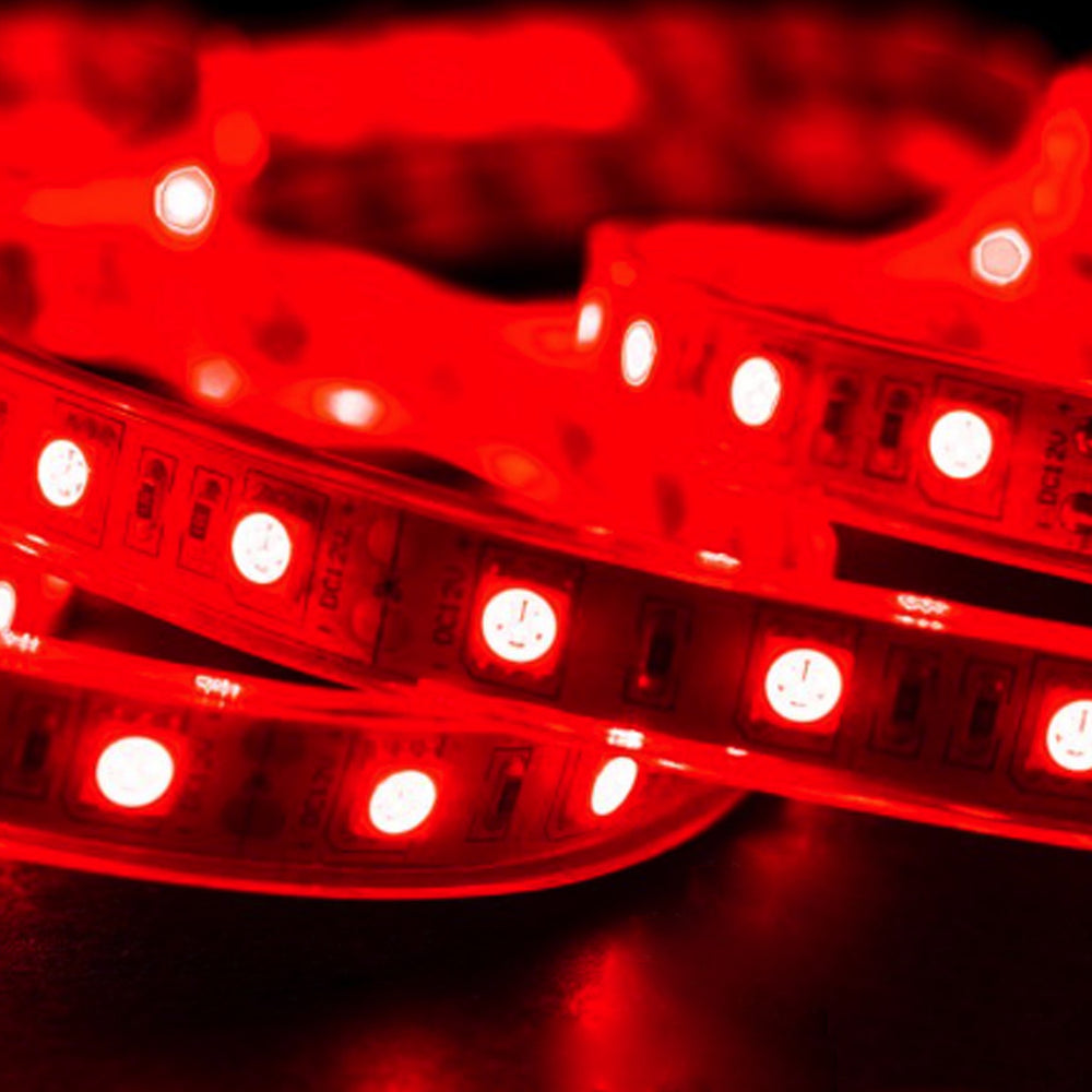 Red Waterproof Flexible Light Strip - Marine Rated