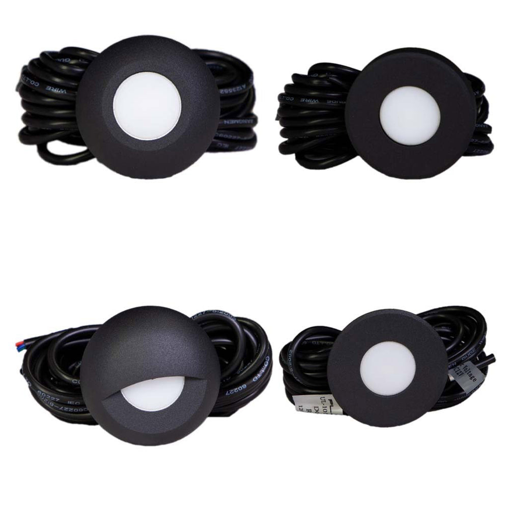 Gravity Surface Mount Deck Light-Black Housing-Blue LED