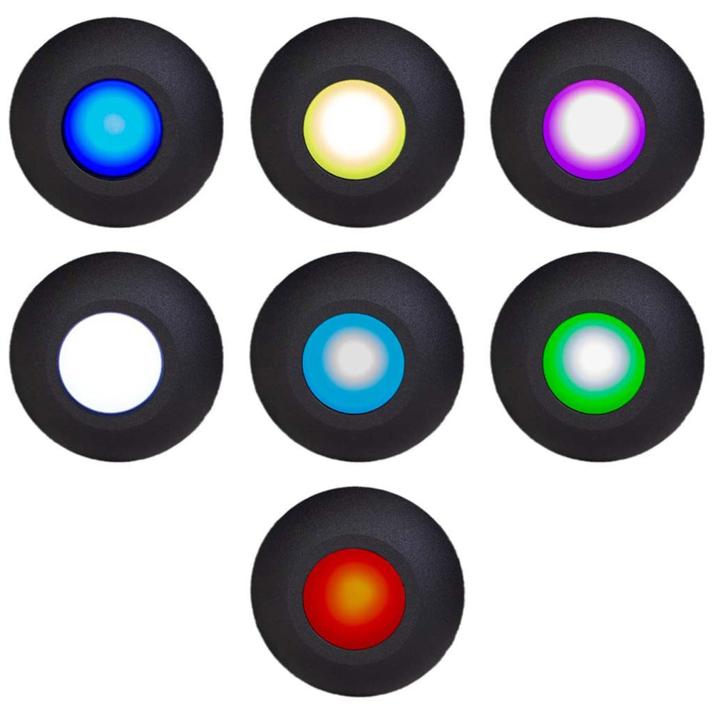 Gravity Surface Mounted LED Deck Light - Black Housing - RGB