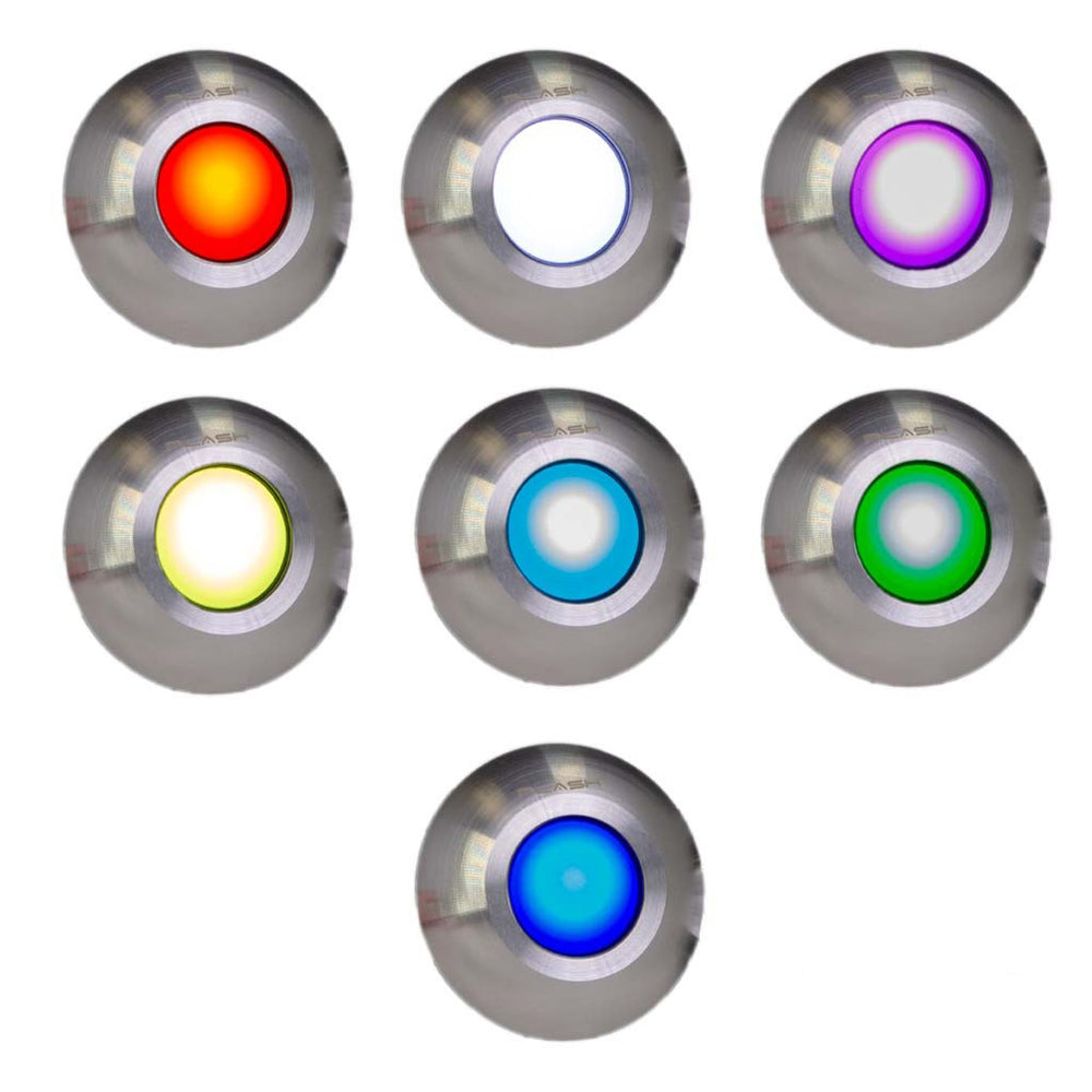 Gravity Surface Mounted LED Deck Light | 316 Steel | RGB