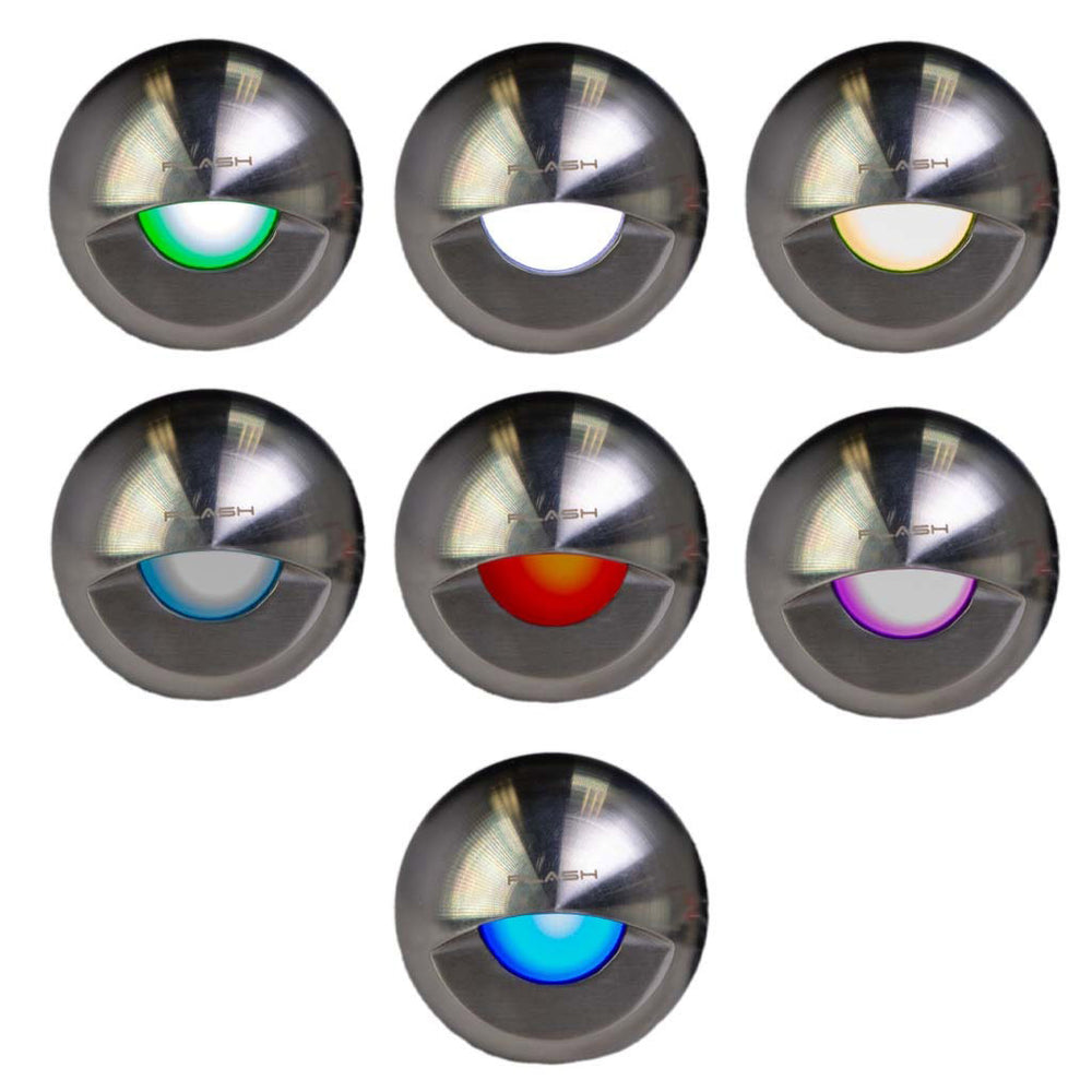 Gravity Surface Mounted LED Deck Light | 316 Steel | RGB