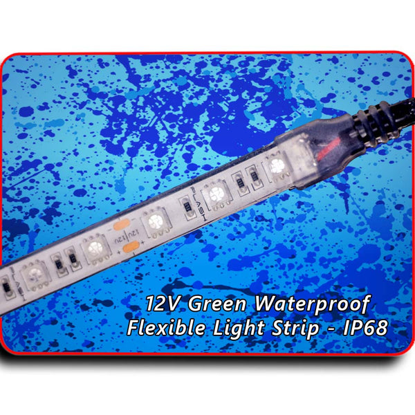 Green Strip Light for Boat | IP68 Marine Rated