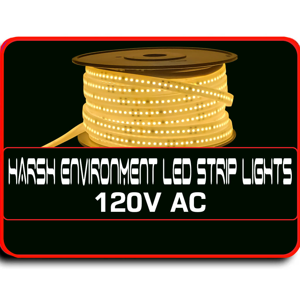Harsh Environment LED Strip Light - 120V AC