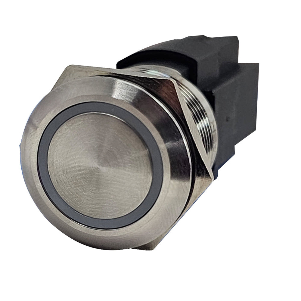 Marine Push Button Switch - RGB - 10A - Stainless Steel