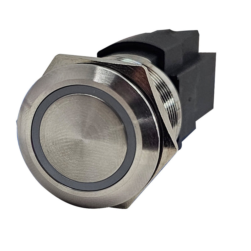 Marine Push Button Switch - RGB - 10A - Stainless Steel