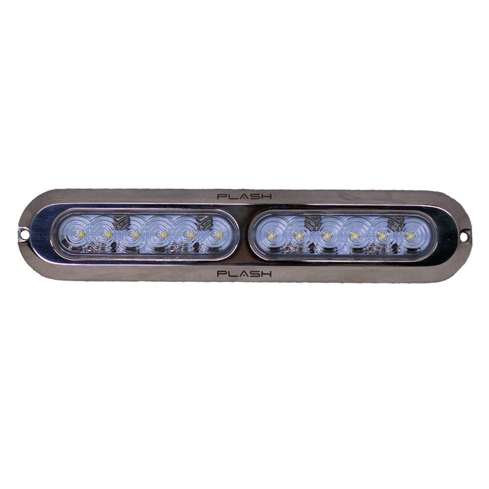 PlashLights Marine Transom Lights | White | 316 Stainless Steel