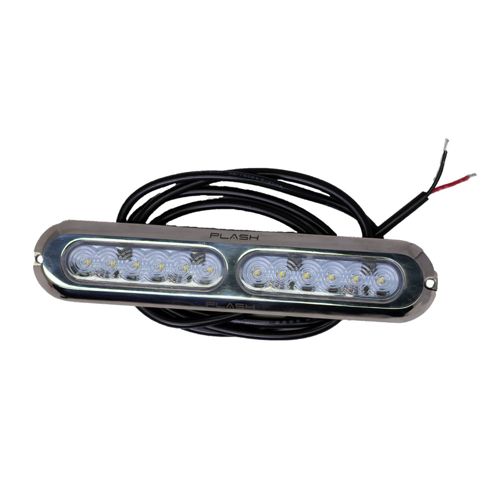 PlashLights Marine Transom Lights | White | 316 Stainless Steel