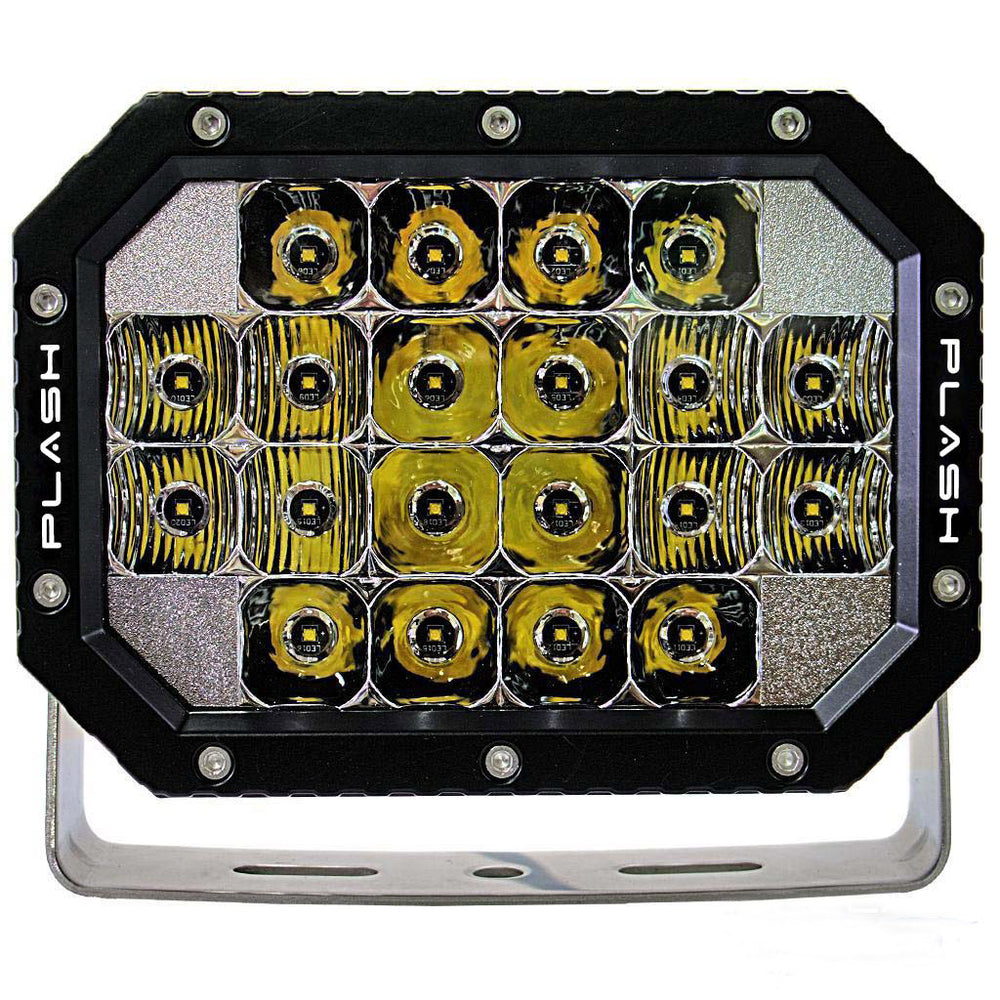 Marine LED Search Light | High Output-Black Housing | Plash