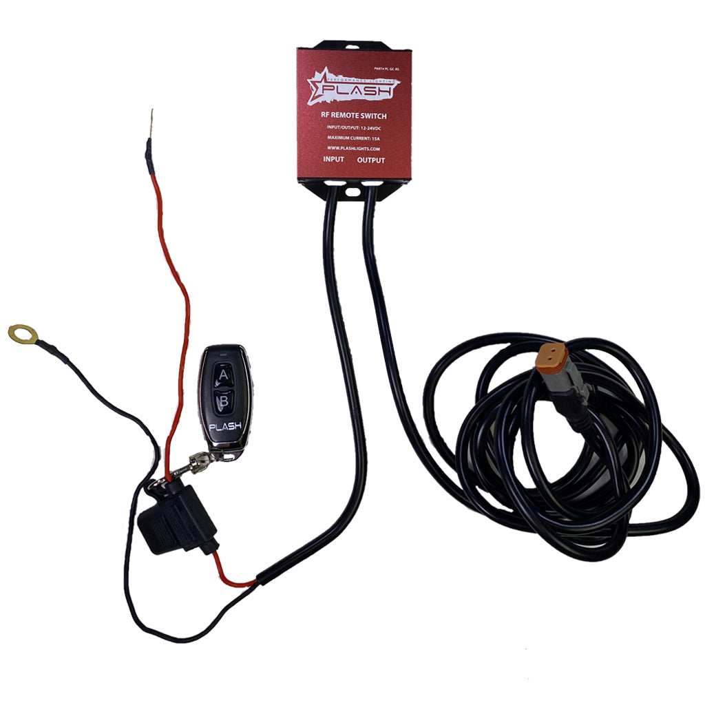 Plash | Key Fob Remote Switch-12-24 VDC | IP65 Rated | 15A