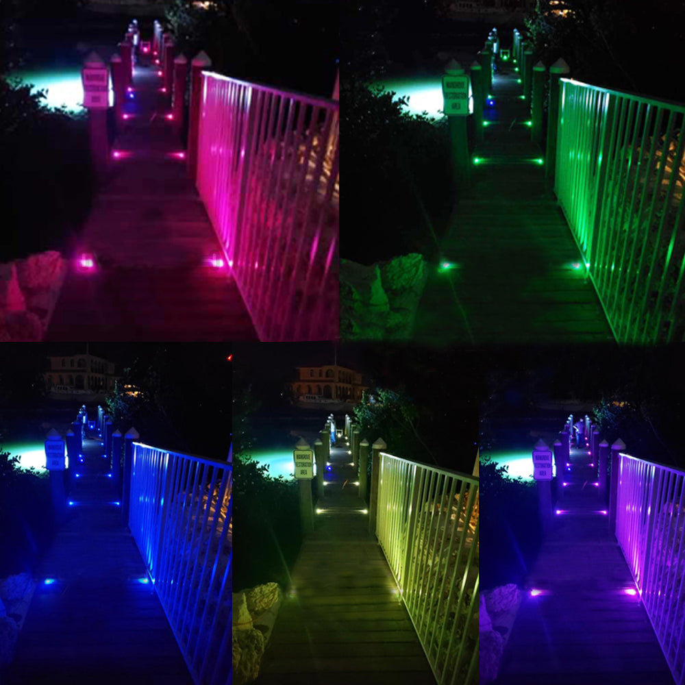 Flush Mounted LED Step Light | Accent Light | Black | Plash