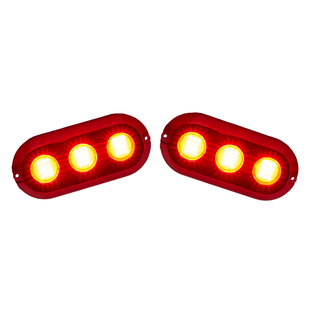 Plash | Marine Underwater Transom Lights | RED | 316 Steel