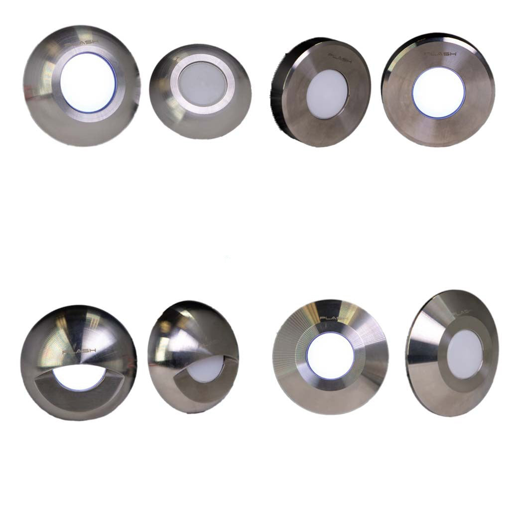 Gravity Surface Mounted LED Deck Light-316 Steel-CW-Plash