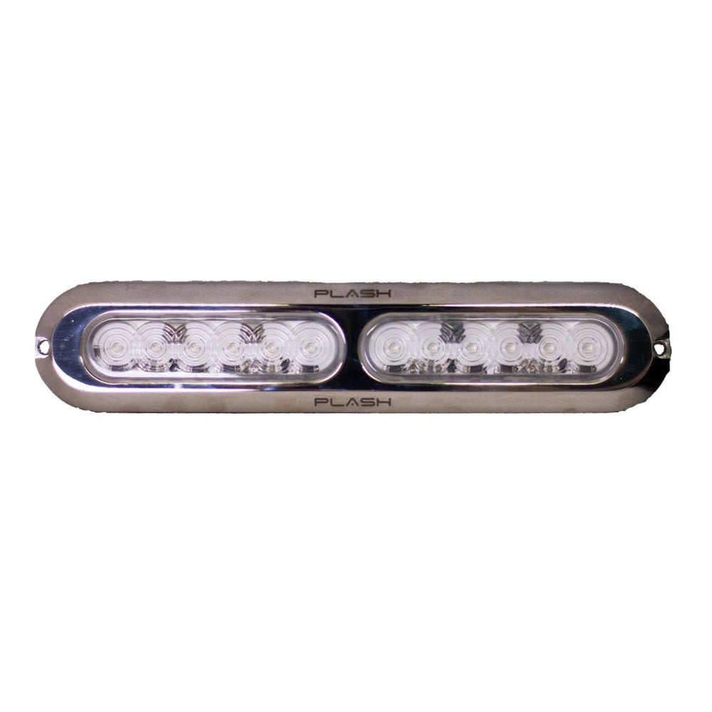 PlashLights Marine Transom Lights | Blue | 316L Stainless Steel