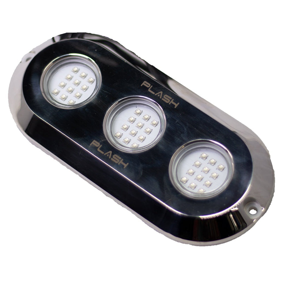 Plash | Marine Underwater Transom Lights | Green | 316 Steel