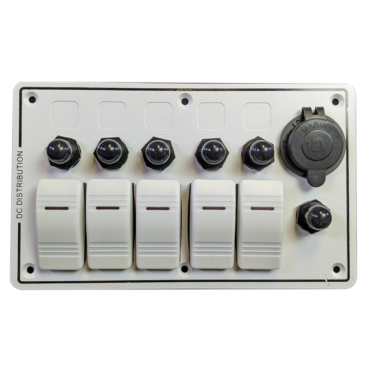 5 Switch Panel with Breakers - Marine
