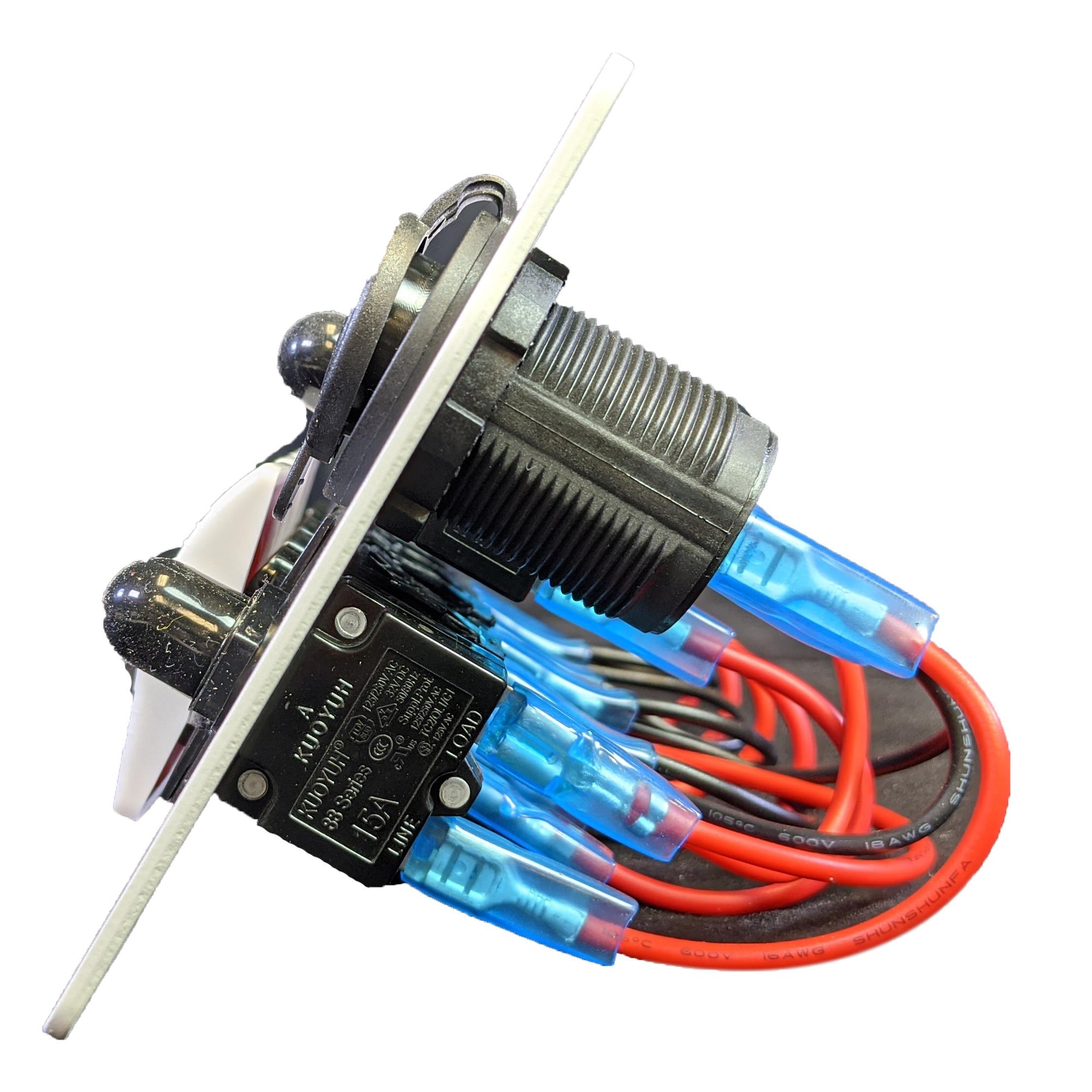 5 Switch Panel with Breakers - Marine