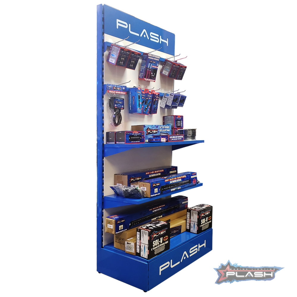 Plash LED Lighting Metal Display Rack