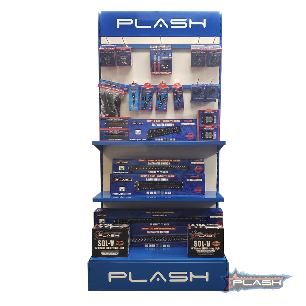 Plash LED Lighting Metal Display Rack