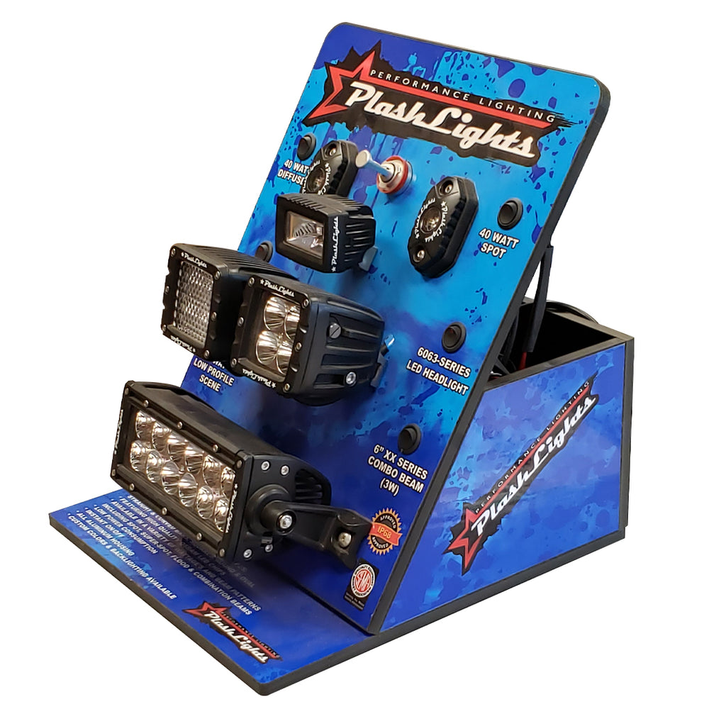 Automotive LED Light Sales Display | Product Display | Plash