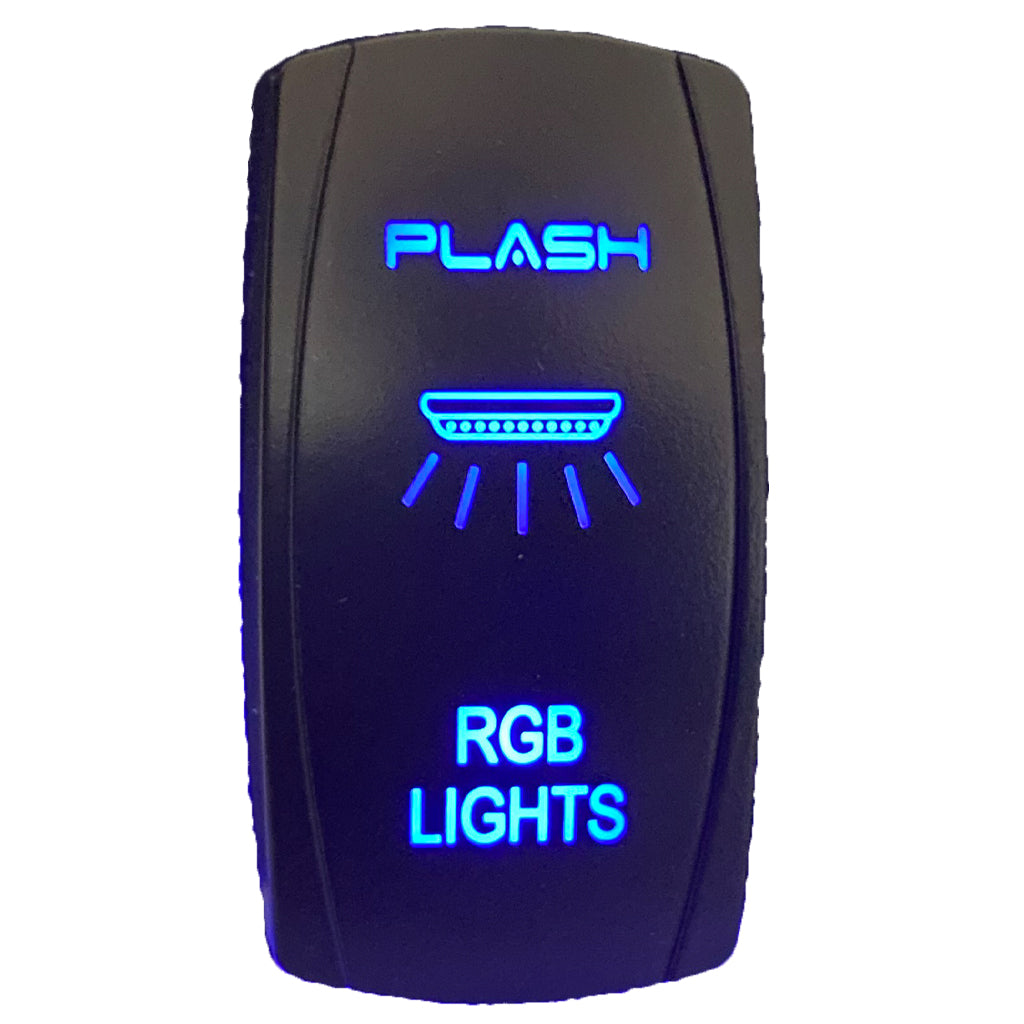 Plash RBG Rocker Switch | Waterproof Rocker Switch