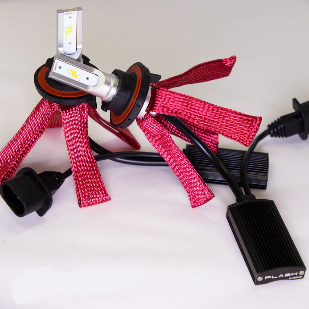 Flexible Copper Braided LED Headlight Conversion Kit | PlashLights