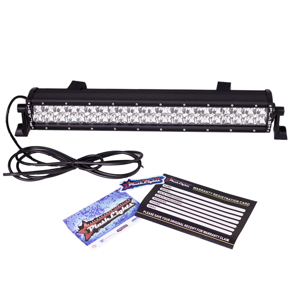 PlashLights 16" XX-Series LED Light Bar - Marine Black (5W)